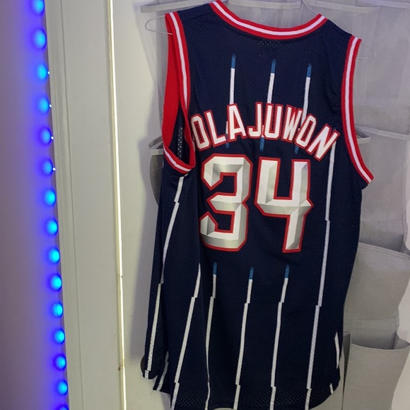 adidas | Shirts | Hakeem Olajuwon Authentic Vintage Hardwood Classics ...